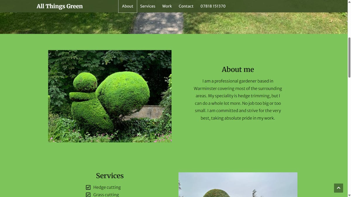 All Things Green - Warminster Web